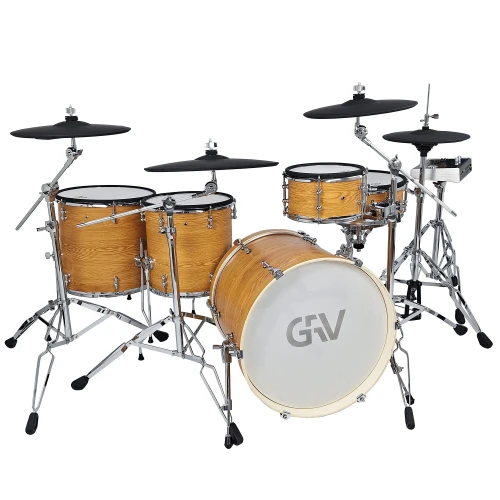 GRV VR-2500F-NA E-drum Set (Natural) Silesian Drum